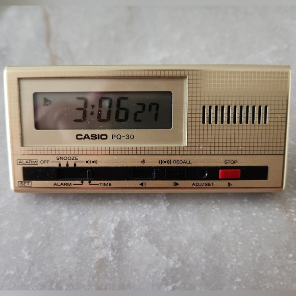 Casio | Other | Vintage Casio Melody Alarm Clock Pq3 | Poshmark